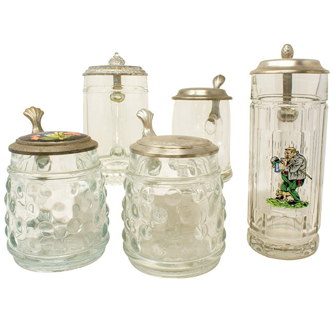 Antique Beer Stein Collection – Authentic German Glass Steins ...