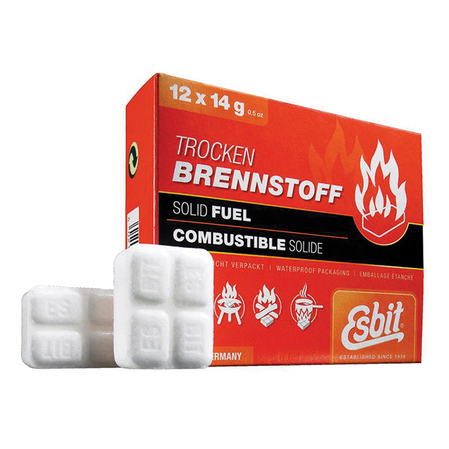 Esbit Solid Fuel Tablets - Ultra-Light Emergency Cooking Fuel ...