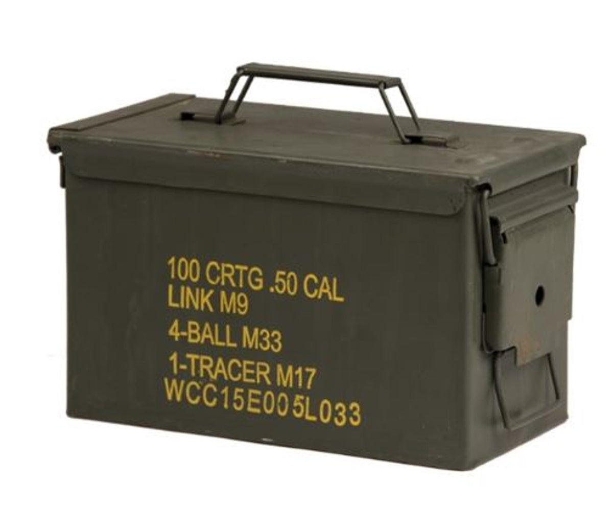 U.S. GI .50 Cal Ammo Can – Genuine Military Surplus Ammunition Storage ...