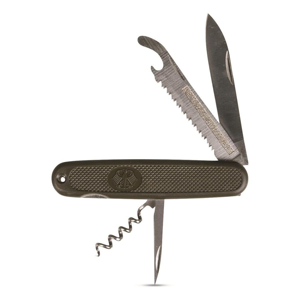 German Army-Style Pocket Knife – Multi-Tool Folding Knife with Saw ...